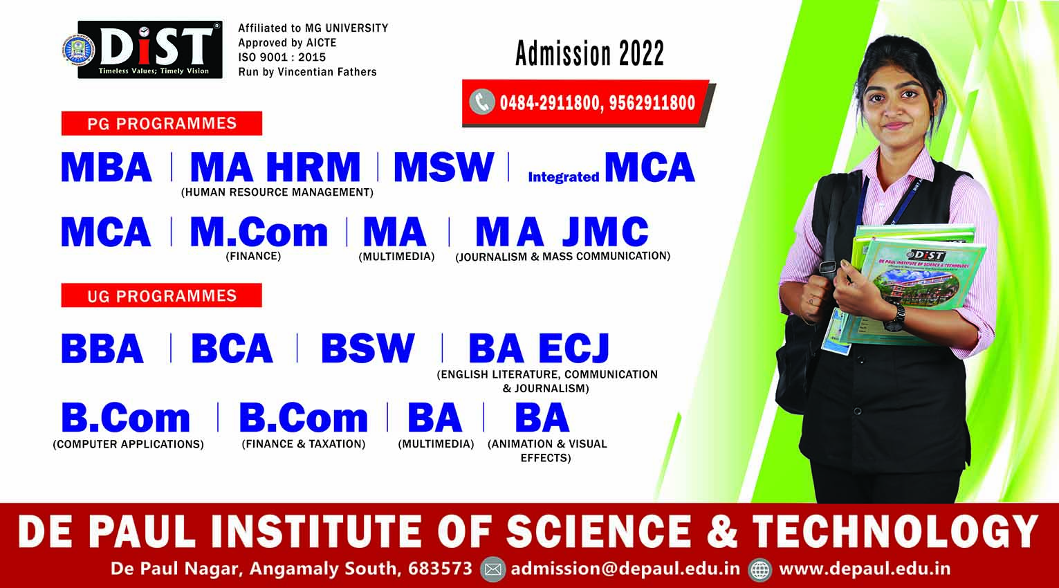 DiST Angamaly, Top MBA colleges in kerala